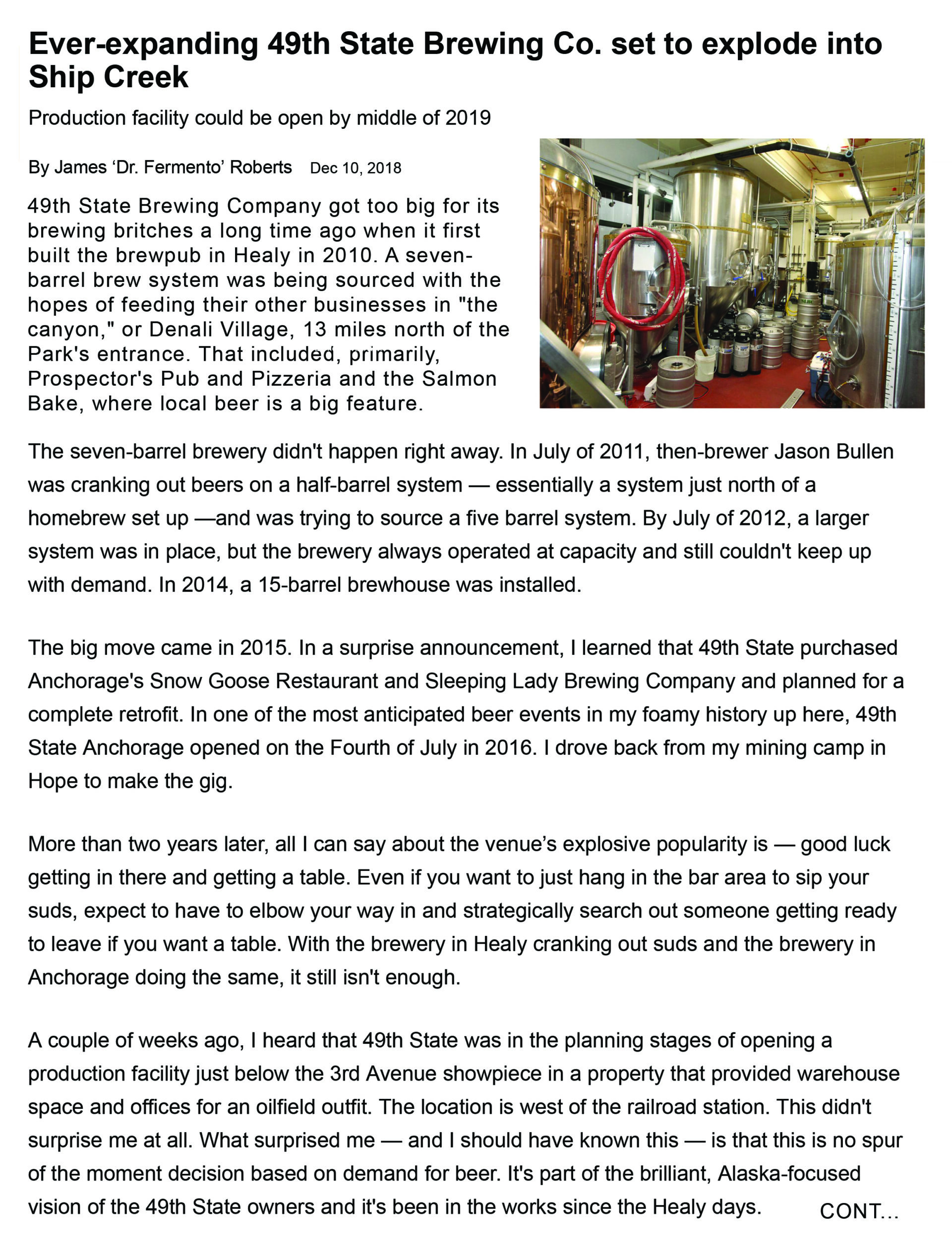 About – 49th State Brewing