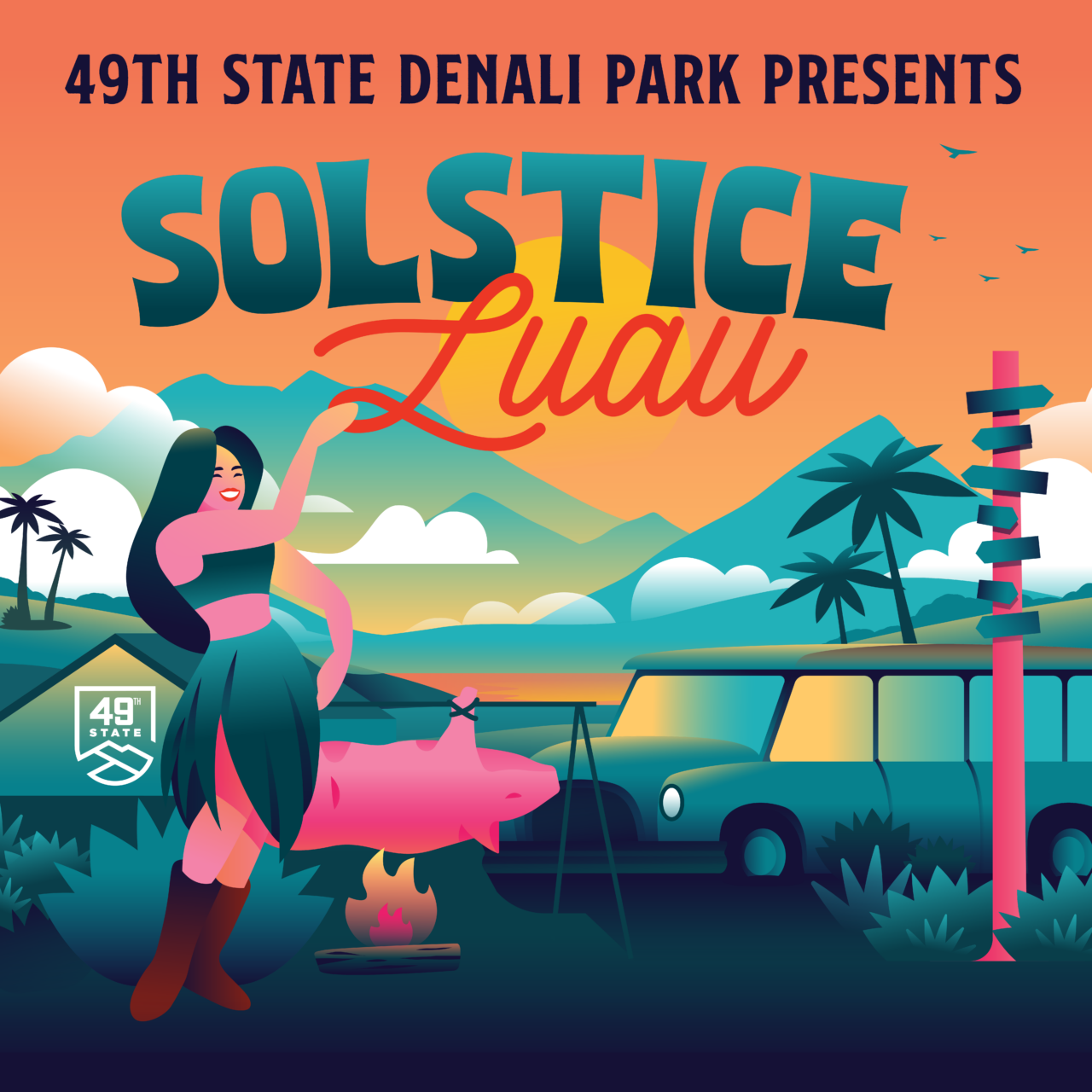 Solstice luau in denali – 49th State Brewing